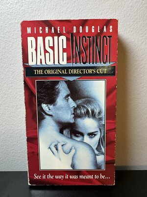Basic Instinct- 1992 Letterbox Director’s Cut VHS - Michael Douglas ...