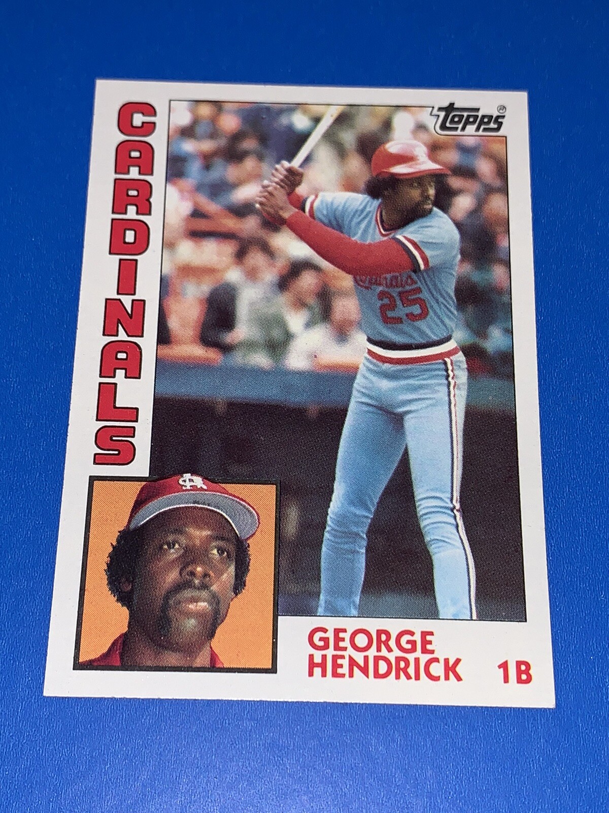 1984 Topps George Hendrick Baseball Card #540 St. Louis Cardinals NM ...