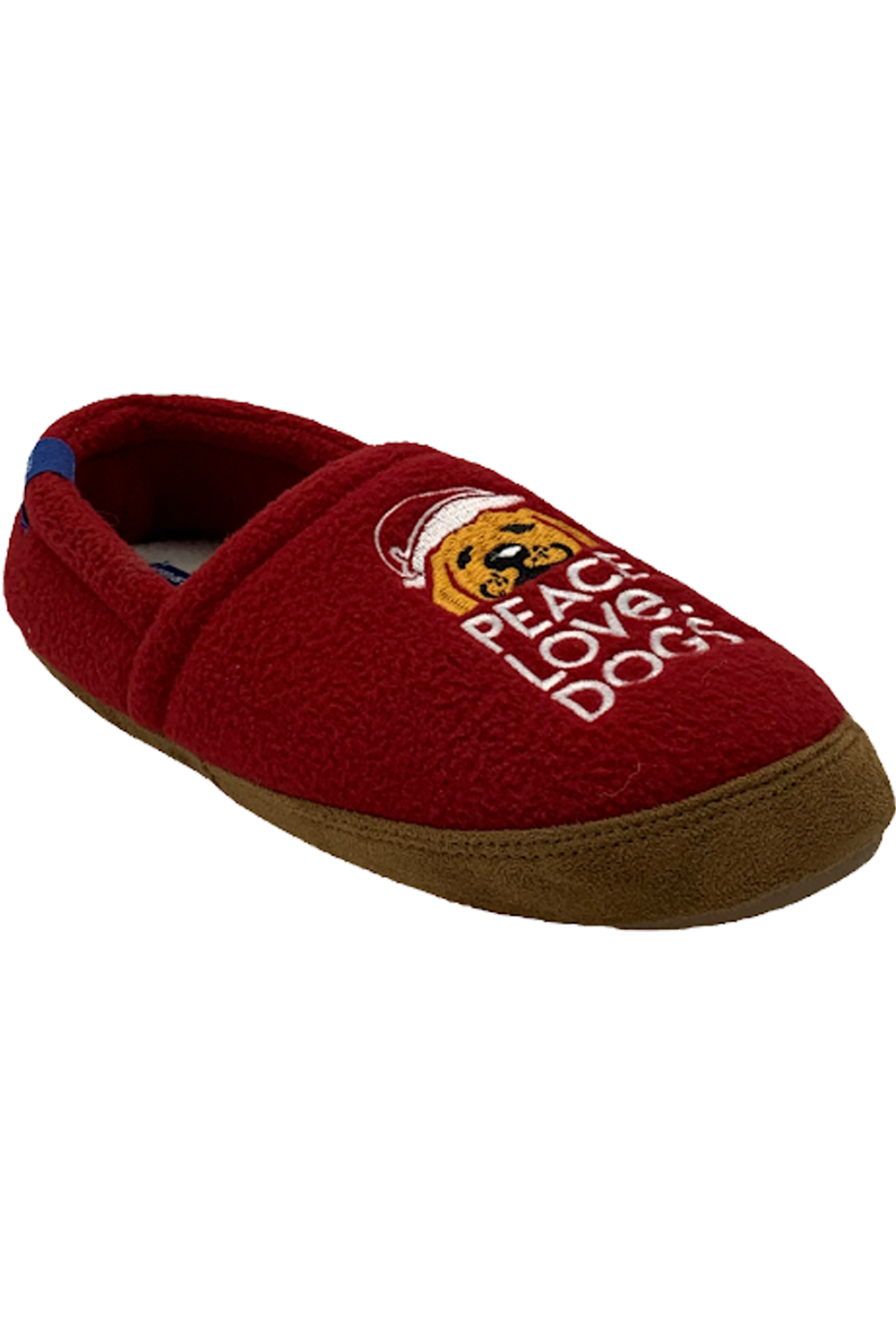 Life is Good Fleece Graphic Slippers Cranberry/Dog | eBay