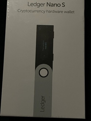 Ledger Nano S Cryptocurrency Hardware Wallet (Sealed in Original Box ...