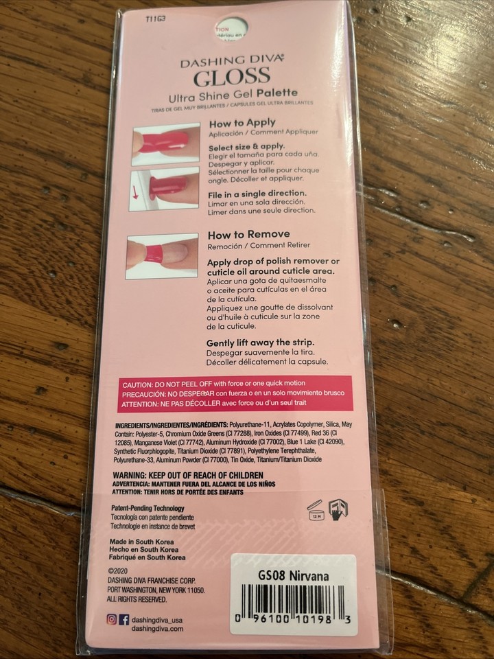 Dashing Diva GLOSS Ultra Shine Gel Palette GS08 Nirvana Nail Strips | eBay