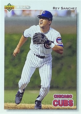 1992 Upper Deck #562 Rey Sanchez Rookie Chicago Cubs Baseball Card | eBay