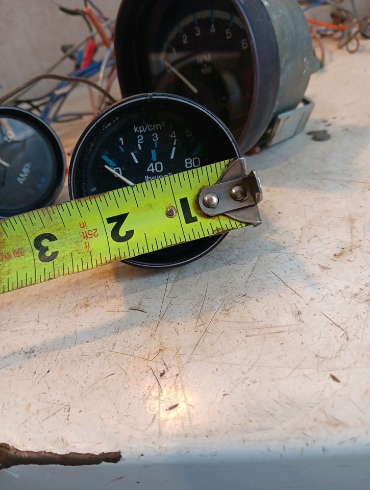 Vtg Medallion Marine Boat Gauges Temp Fuel Trim Amp Tach Oil Switches ...