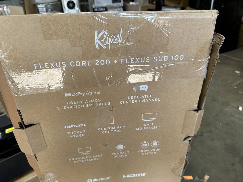 Klipsch Flexus CORE 200 and Flexus SUB 100 Wireless Home Theater Sound System | eBay