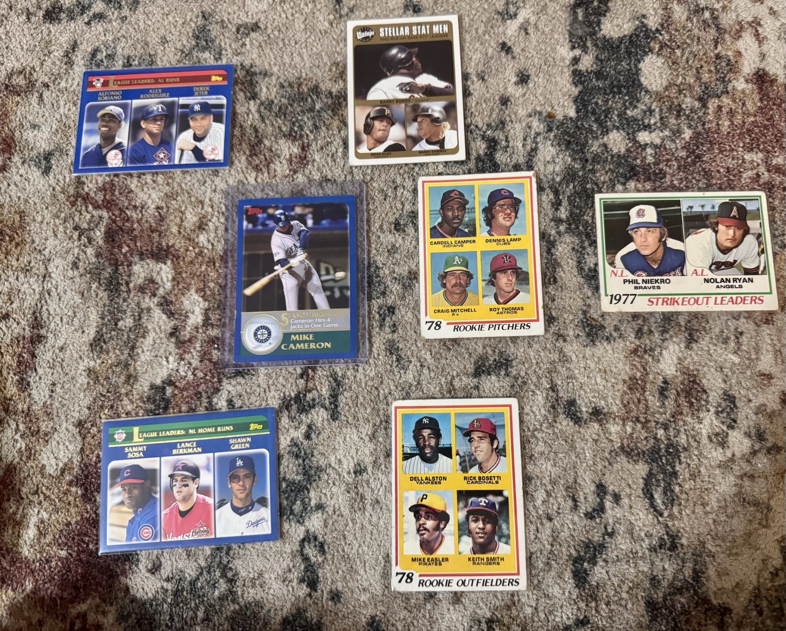 Baseball Card Lot – Nolan Ryan, Sosa, A-Rod, Bonds, Rookie Pitchers ...