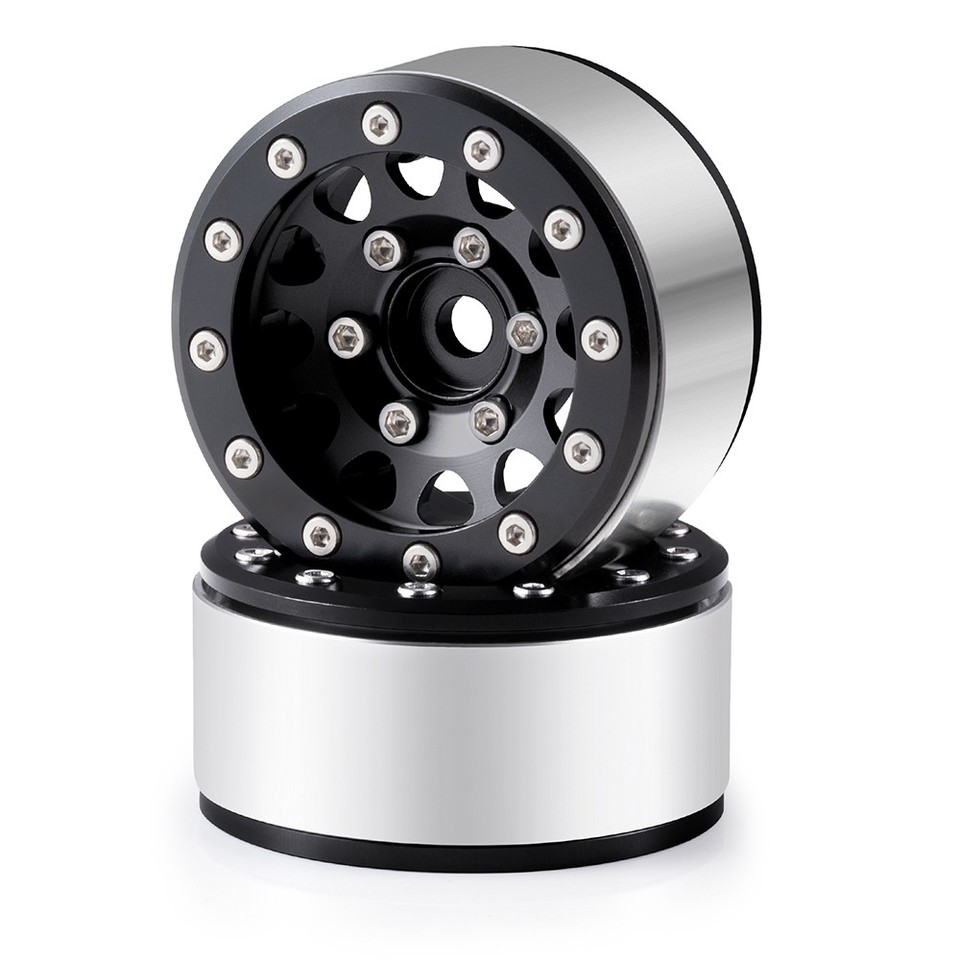 RCBATER Alu 1.55" Beadlock Wheel Rim Hub Upgrade for 1/18 UTB18 Capra ...