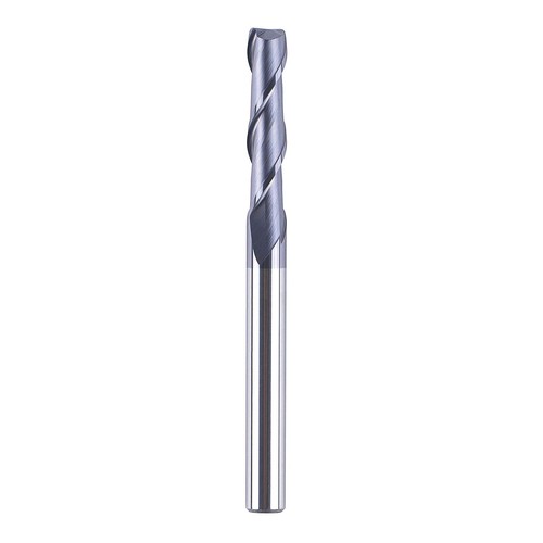2 Flutes 1/4 inch Shank, Extra Long(3 inches) Carbide End Mill TiAlN ...