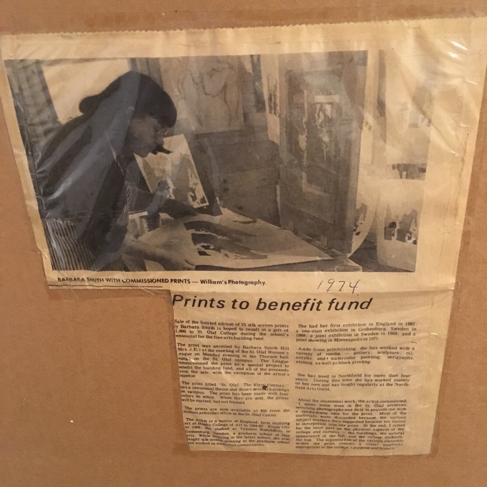 Barbara Smith Signed/Numbered Limited Edition Framed Print, St Olaf ...