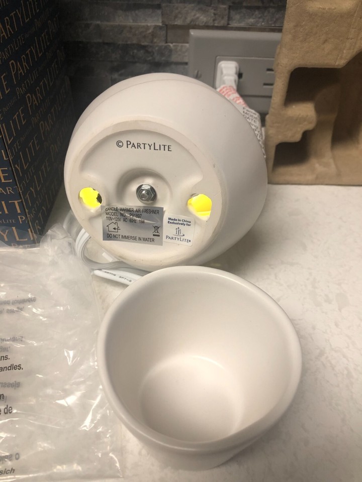 Retired PartyLite ScentGlow Warmer SPIRAL P91897 HTF IN BOX MINT | eBay