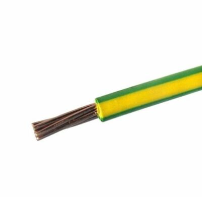 Earth Green Yellow 10mm Single Core 6491X Cable Wire Wiring Bonding ...