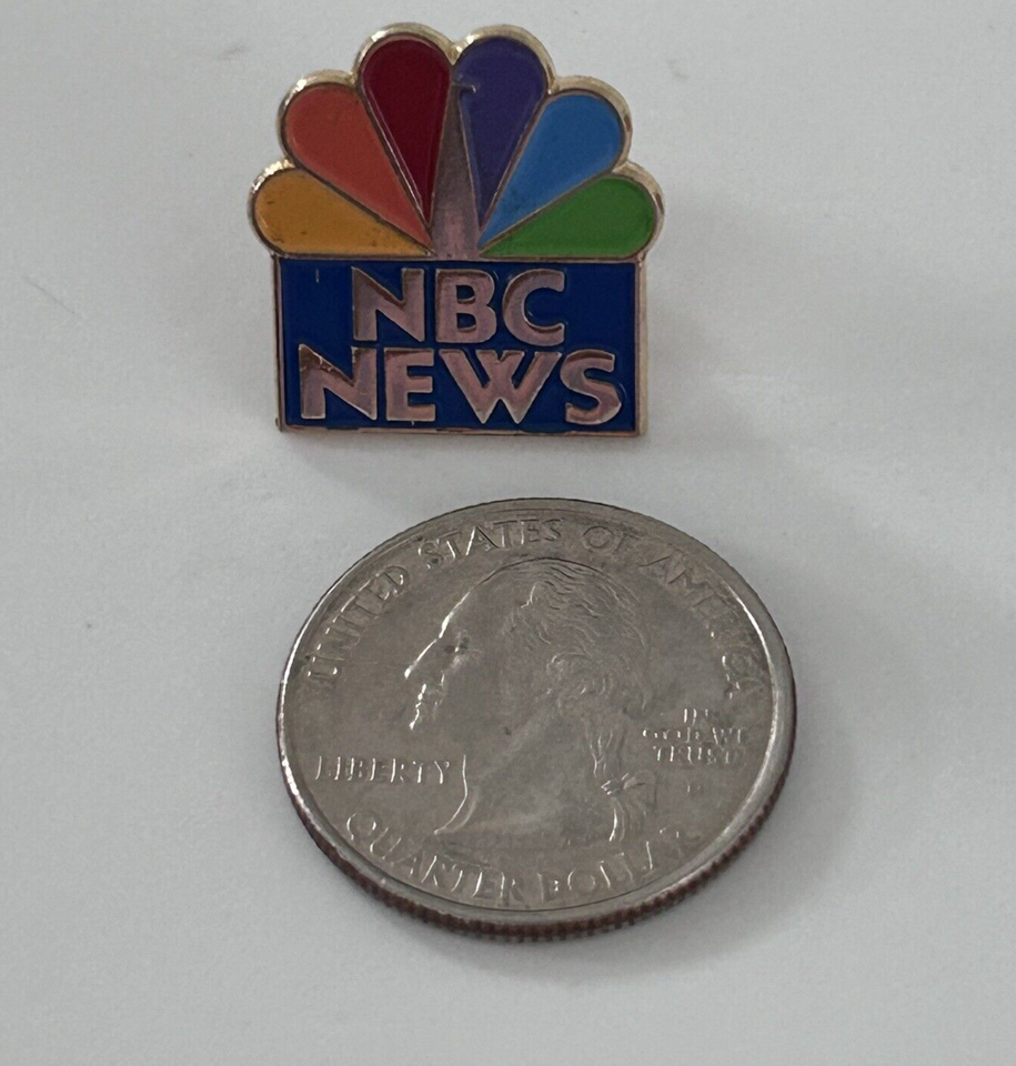 NBC News Media New York Peacock Rainbow Logo Souvenir Pin | eBay