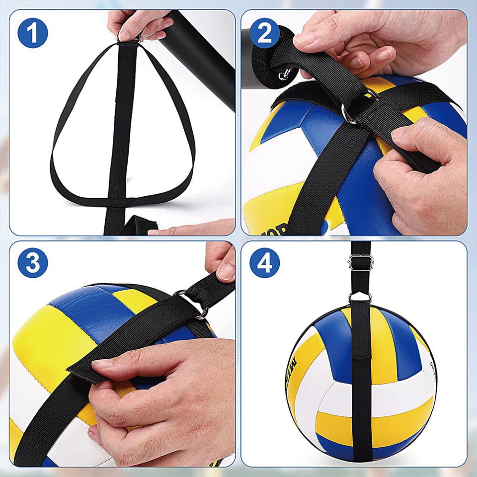 Volleyball Spike Trainer Solo Self-Training Volleyball Resistance Band ...