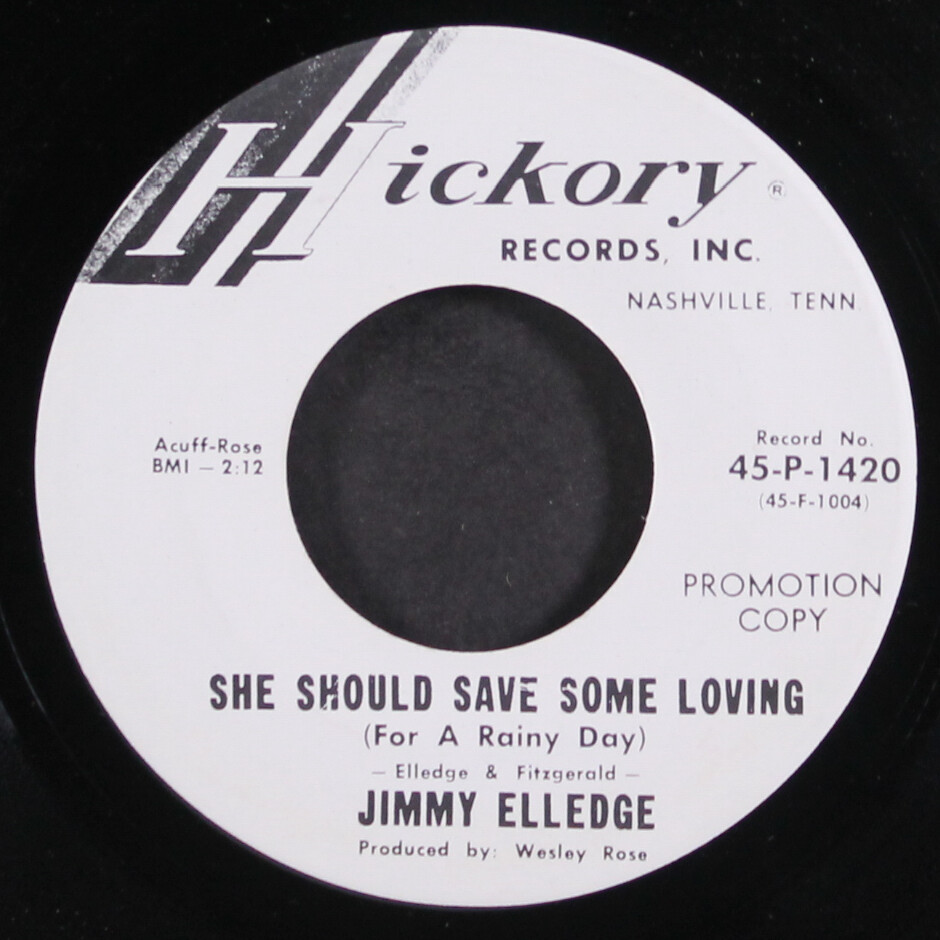 JIMMY ELLEDGE: let me love you a little HICKORY 7" Single 45 RPM | eBay