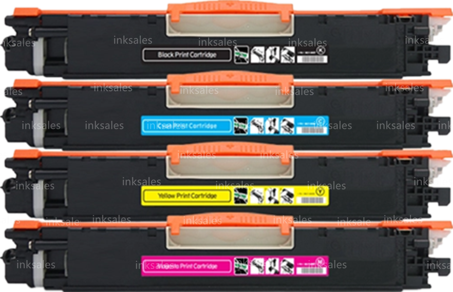 10 Generic Toner 126A CE310A - CE313A For HP CP1025nw Pro100 M175nw Pro ...