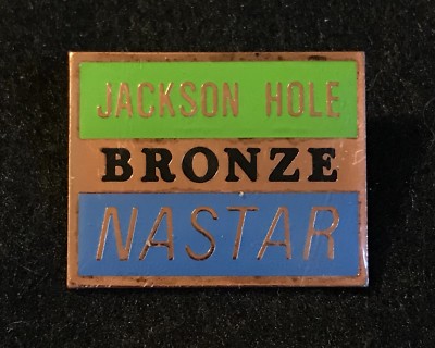JACKSON HOLE Ski Pin ‘NASTAR BRONZE’ Badge WYOMING Resort Skiing ...