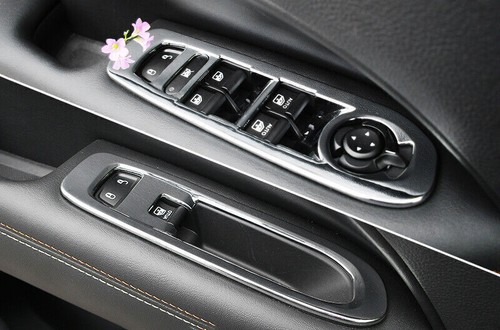 For Jeep Compass 2017-2021 Glossy Chrome Window Lift Lock Switch Panel ...