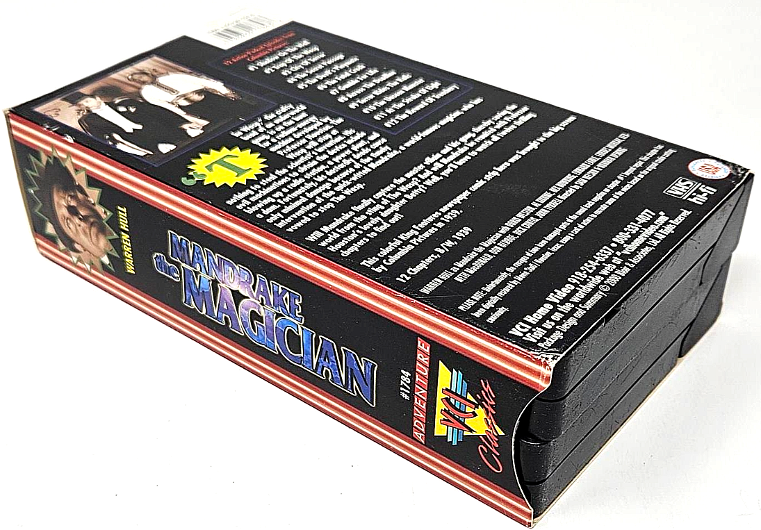 Mandrake the Magician 1935 VCI Classic Video 2Tape Cliffhanger Serial ...