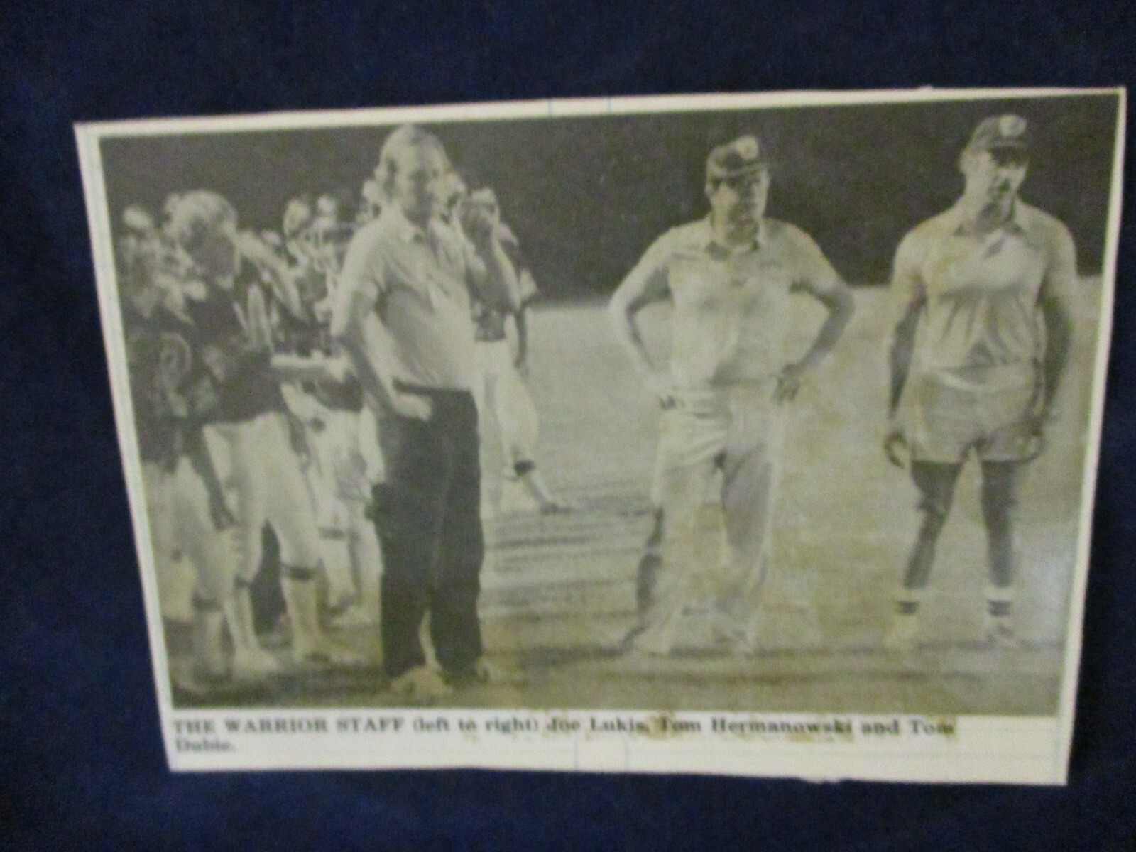 1984 Joe Lukis Tom Hermanowski Tom Dubie Warrior HS football Glossy ...