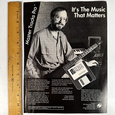 Master Tracks Pro Its The Music That Matters Original Magazine Print Ad ...