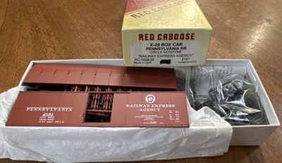 Red Caboose HO Kit RC-7028-20 X29 Boxcar Pennsylvania Railway Exp ...