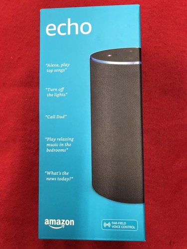 Amazon Echo (2nd Generation) Smart Speaker with Alexa - Heather Gray Fabric | eBay