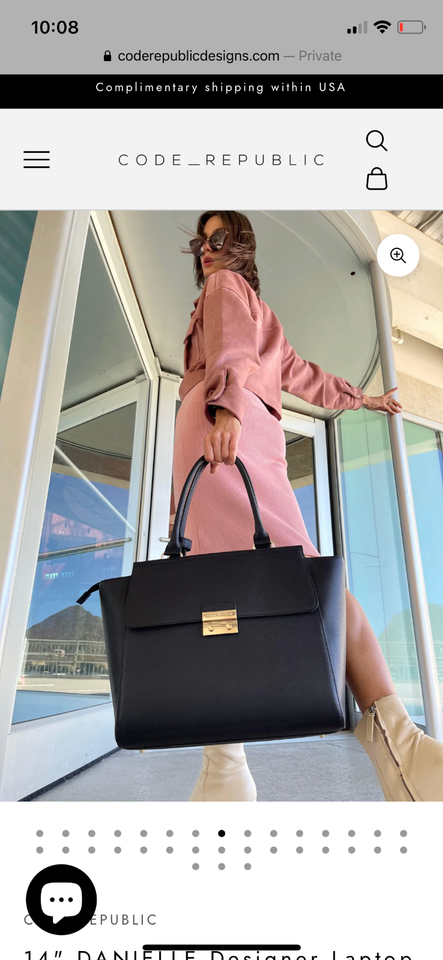 Code Republic DANIELLE Designer Laptop Notebook Computer Leather Handbag Bag | eBay