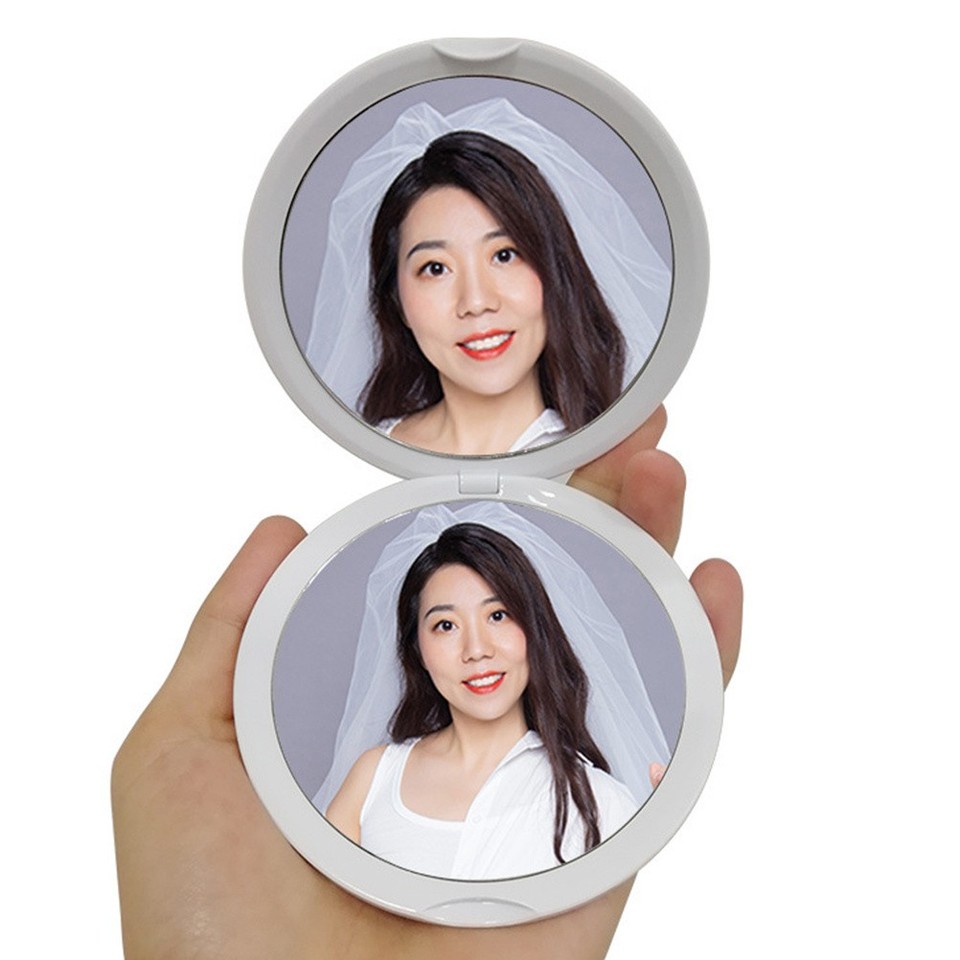 10 X Double Sided Compact Make up Mirror Portable Folding Makeup | eBay ...