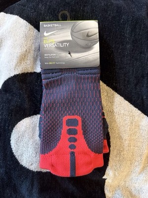 Nike Elite Versatility Socks USA Basketball Size Large SX5454-475 Navy ...