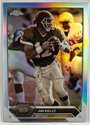 2023 Composite #46 Jim Kelly Topps Chrome Sepia Refractor Buffalo Bills ...