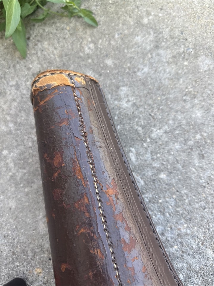 Vintage Antique Leather Breakdown Gun Rifle Shotgun Case Takedown old ...