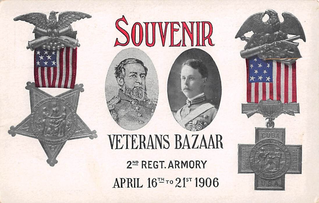 CIVIL WAR VETERANS 1906 BAZAAR ~ IMAGE OF ADMIRAL FOOTE. SOLDIER ...