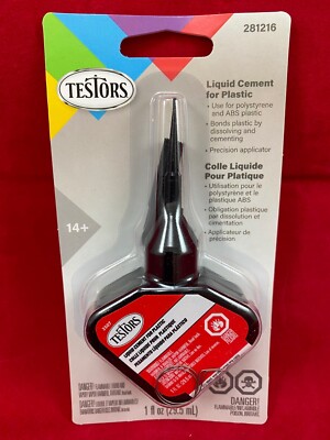 TESTORS LIQUID CEMENT PRECISION APPLICATOR PLASTIC MODELS Hobby Glue ...