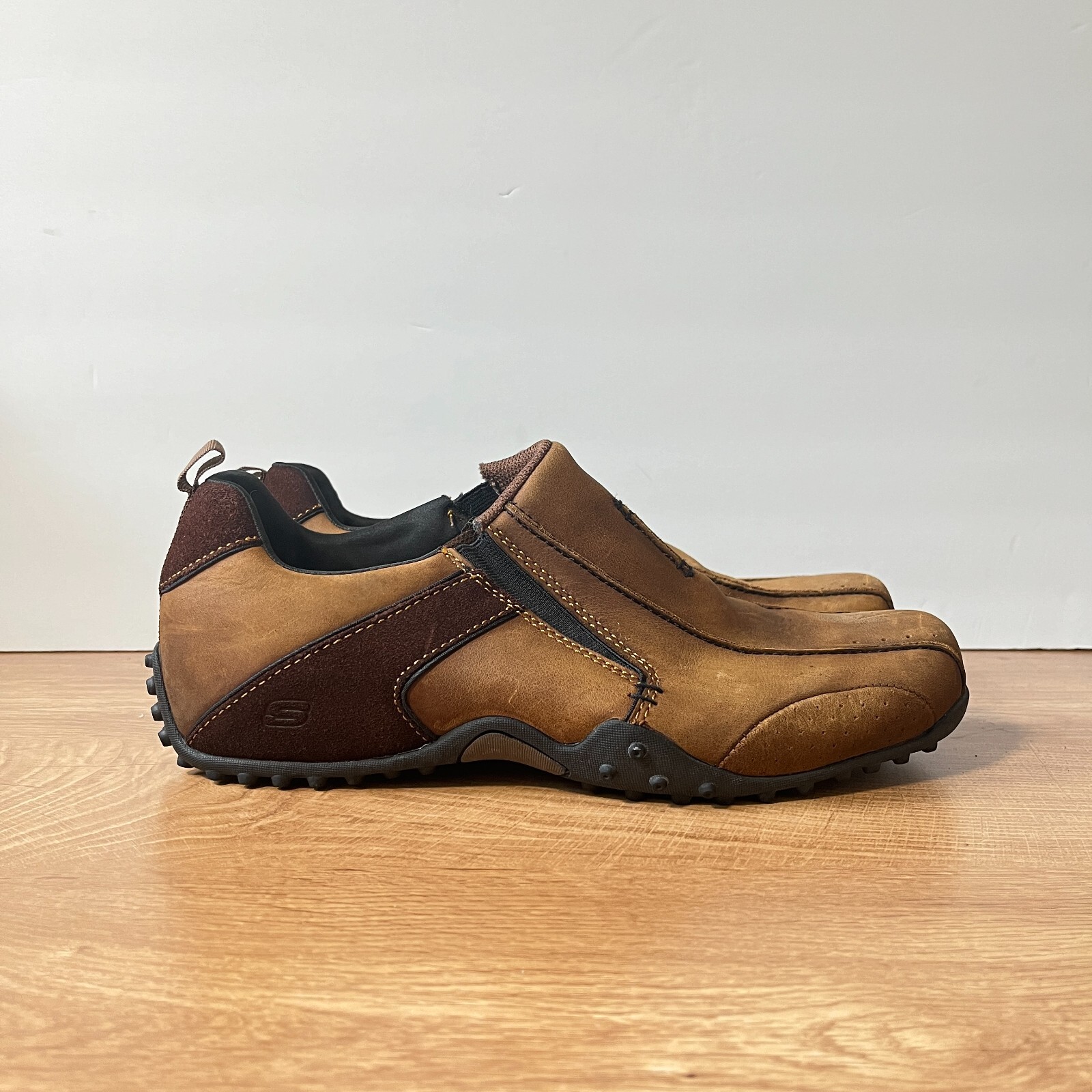 Skechers Urbantrack Wynn Brown Tan Leather Casual Sho… - Gem