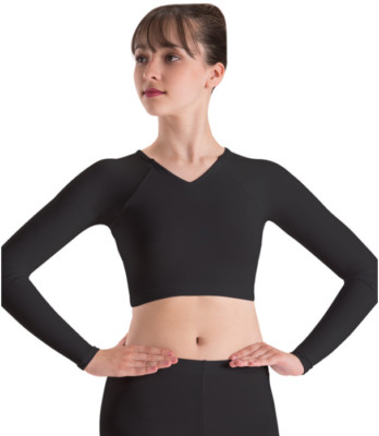 Motionwear Cheer Dance Active Youth LC 10-12 Midriff Raglan V-Neck ...