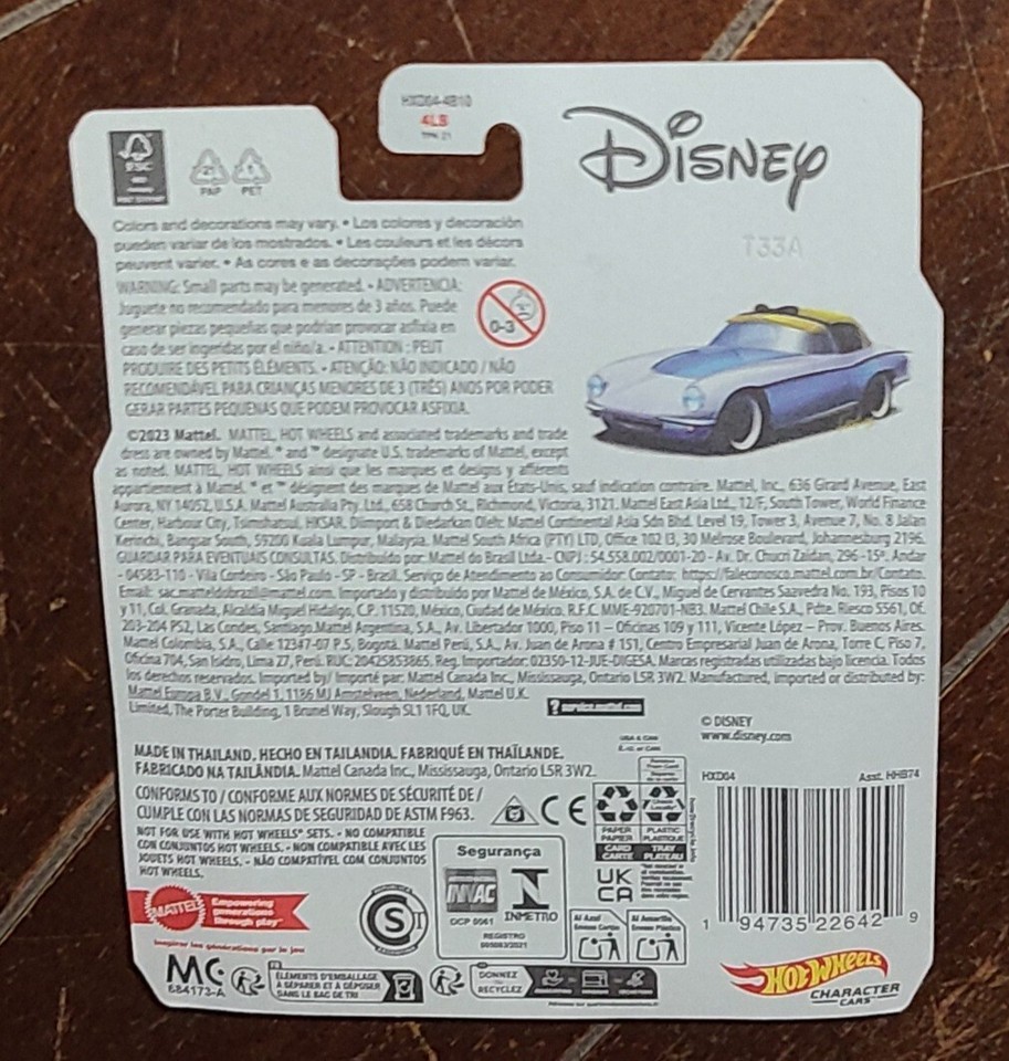 Hot Wheels Character Cars Disney Alice in Wonderland: (2023) ALICE Die ...