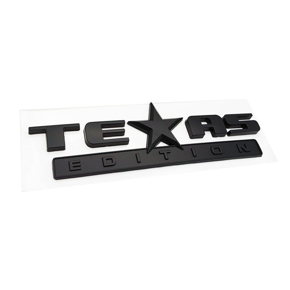 3PC 3D TEXAS EDITION EMBLEM For GM CHEVY SILVERADO SIERRA TRUCK ...