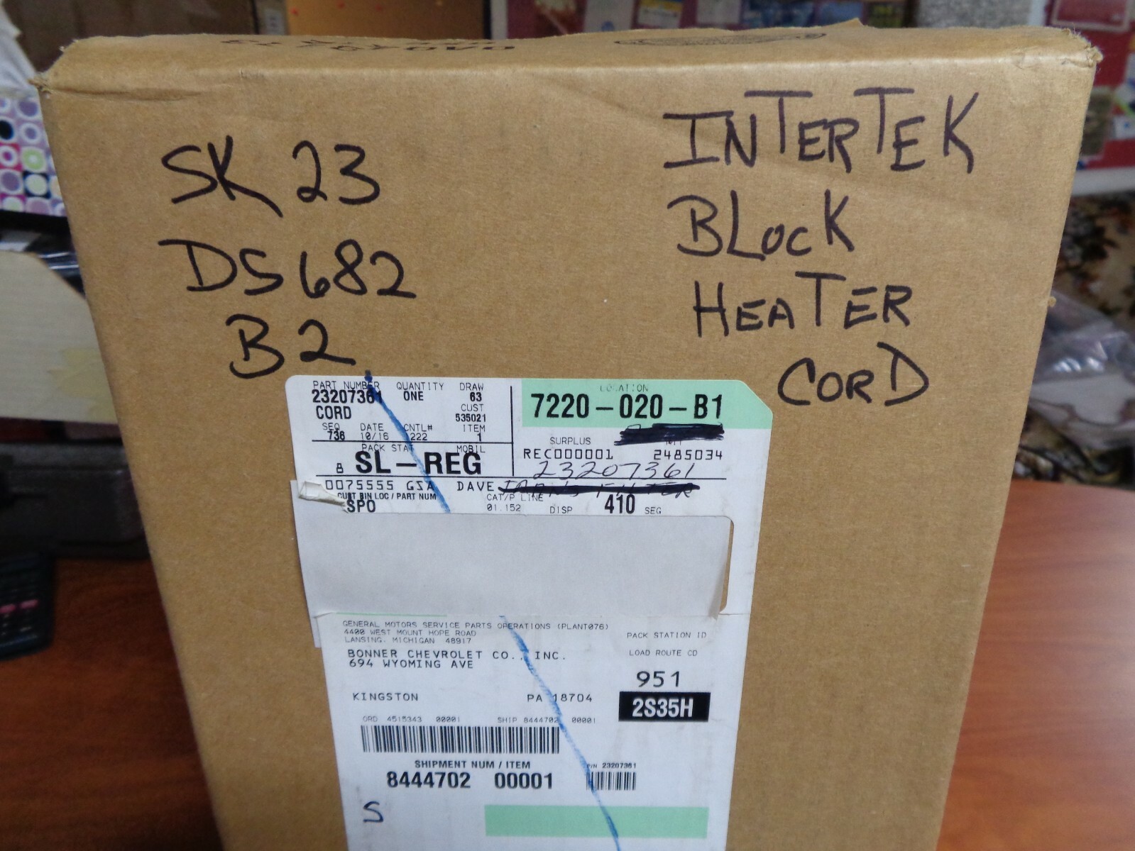 3118025 Intertek Block Heater Cord SK23 DS682 B2 | eBay