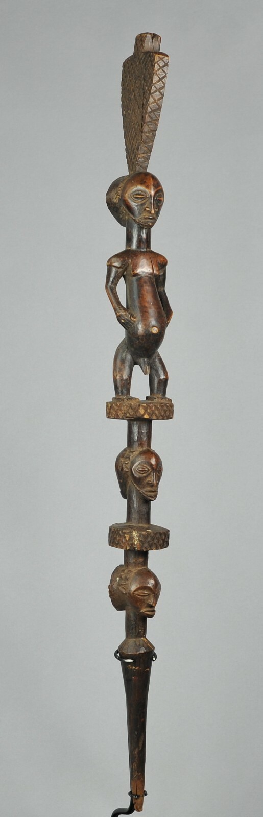 HEMBA Congo Canne Bâton chef walking stick chief's staff Art Africain ...