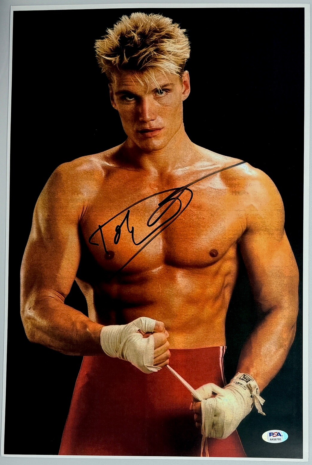 Dolph Lundgren Signed Rocky IV 12x18 Poster Photo Ivan Drago Autograph ...