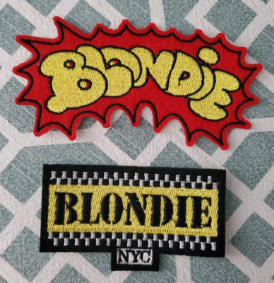 NEW Blondie Set of 2 Embroidered Rock and Roll Patches | eBay
