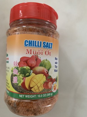 roasted salt Chili powder Muoi Ot Tay Ninh - Banh Trang Tron 10.5oz big ...