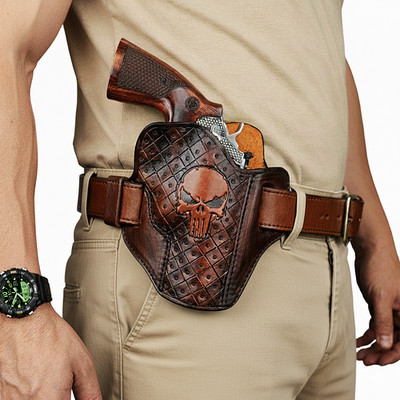 Special Pattern Leather Gun Holster Fits Colt Python or Colt King Cobra ...