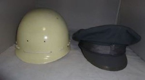 Japan Vintage Firefighter Fire Brigade Uniform Cap Hat Kawaguchi Helmet ...
