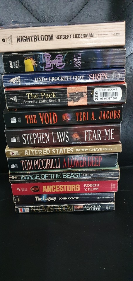 LARGE LOT OF OOP HORROR PAPERBACKS INSTANT HORROR COLLECTION HORROR ...