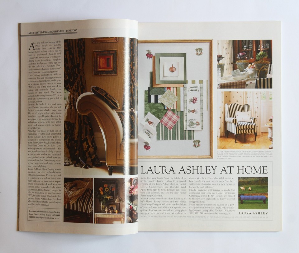 Vintage Country Living Magazine - April 1993 | eBay UK