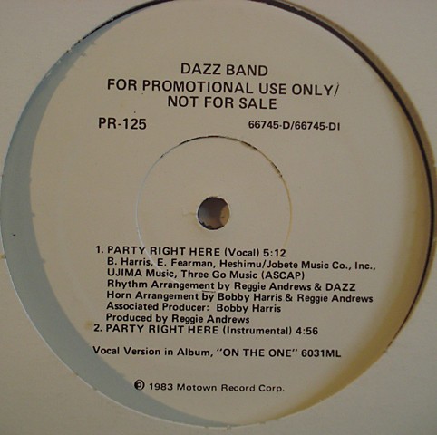 Dazz Band - Party Right Here / Bad Girl, 12", (Vinyl) | eBay