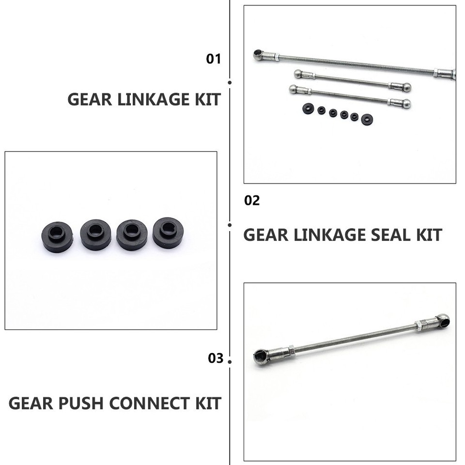 1 Set Gear Linkage and Seal Kit Auto Replacement Gear Linkage Rods | eBay