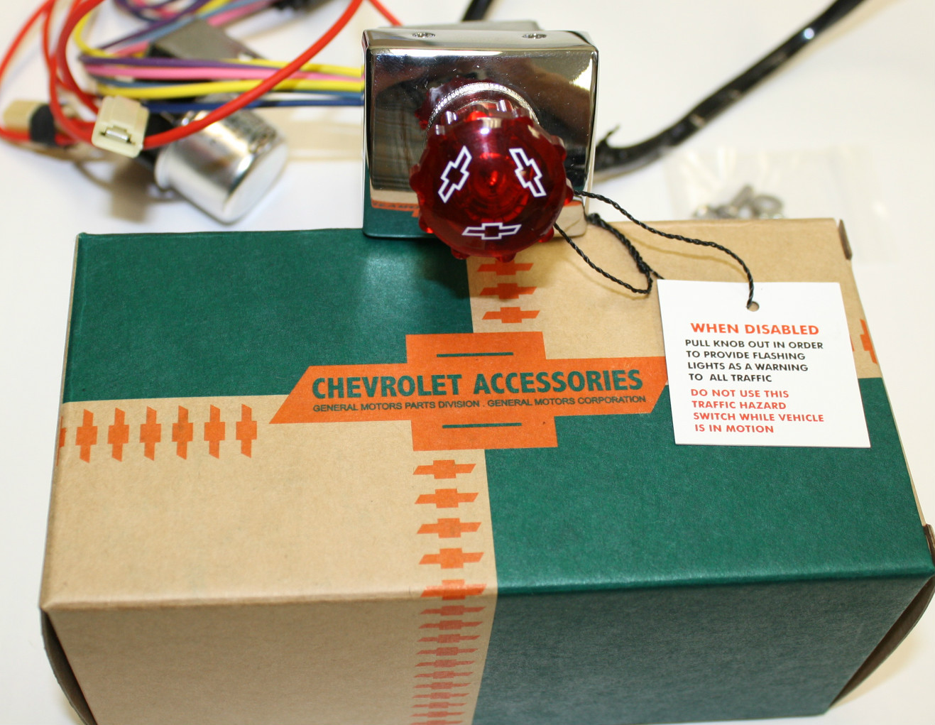 1961 1962 CHEVY IMPALA BELAIR WAGON TRAFFIC HAZARD SWITCH GM LICENSED ...