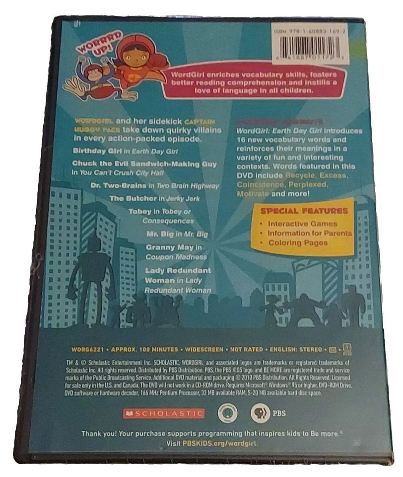 WordGirl: Earth Day Girl (DVD, 2013) 841887011723| eBay