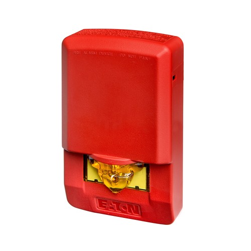 Eaton Wheelock LSTR3-NA Fire Alarm LED3 Amber Strobe Wall Red (NEW IN ...